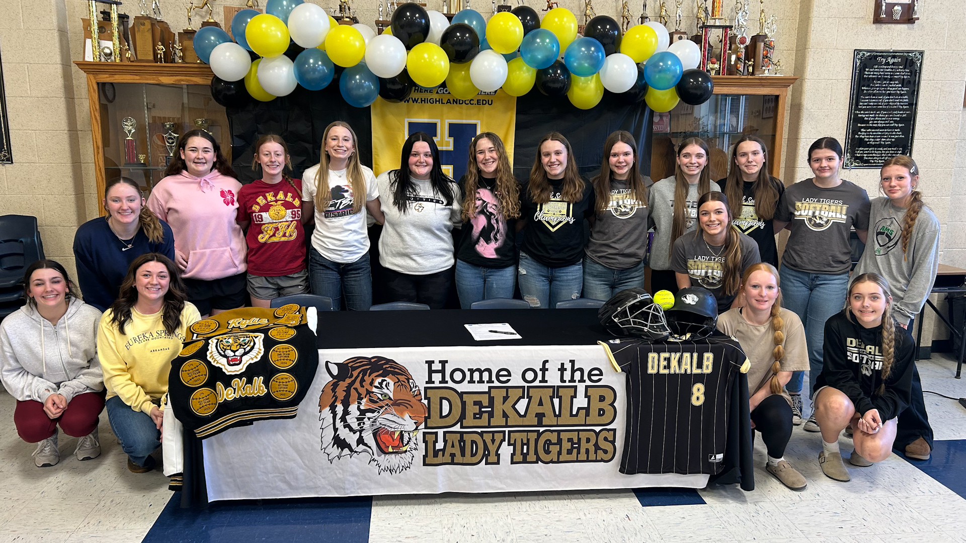 DeKalb High School senior Rylie Burdette signs with Highland Community ...
