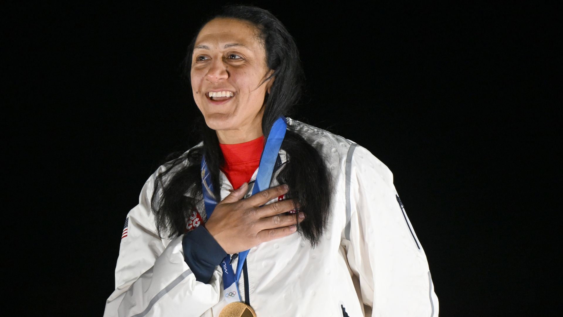 Elana Meyers Taylor embraces U.S. national anthem after gold - KQ2 | St ...